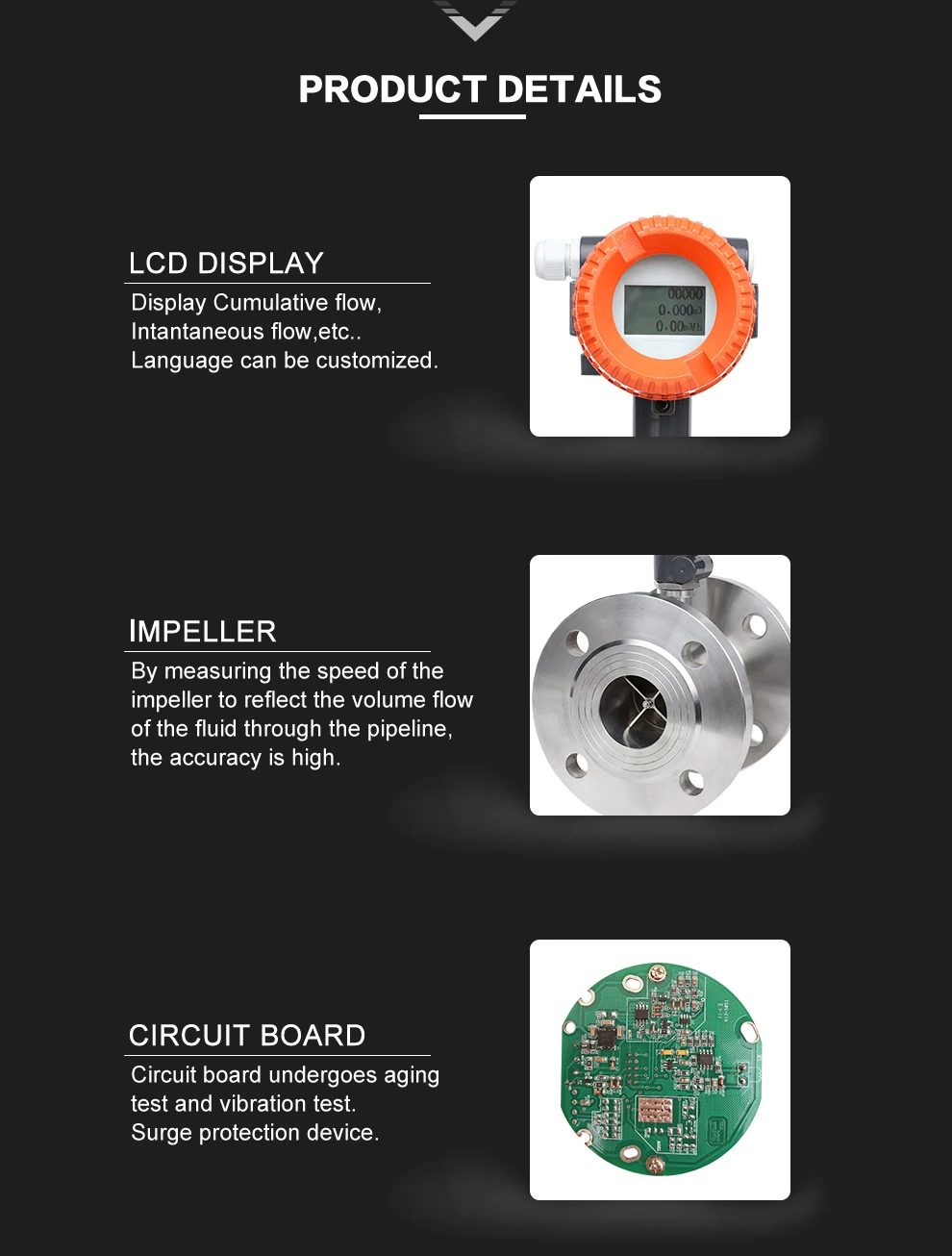 Turbine Meter Dn50 Sunflower Oil Ethylene Glycol Flow Meter Edible Oil Flow Meter Ss316 - Buy ...