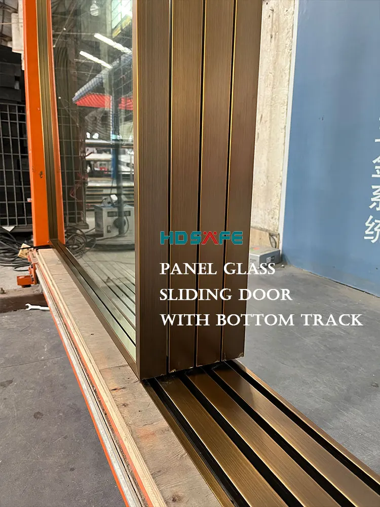 Hdsafe Bottom Track Sliding Door Aluminum Frame Glass Interior Door ...