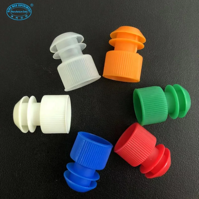15mm Plastic Test Tube Stopper Tube Flanged Plug For Hard Plastic Test ...