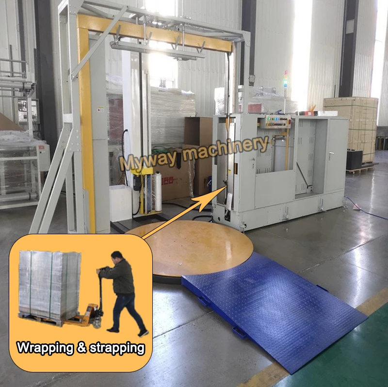 Automatic Pallet Wrapping Machine Pre-stretch Pallet Wrapping Machine ...