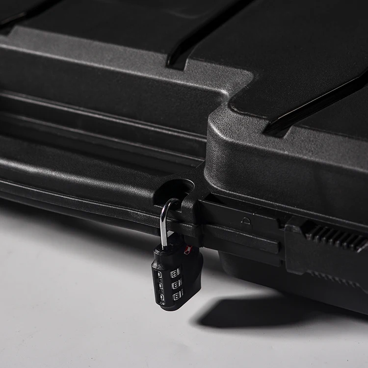 GLARY Grey Stackable Tactical Gun Safe Case Box Portable