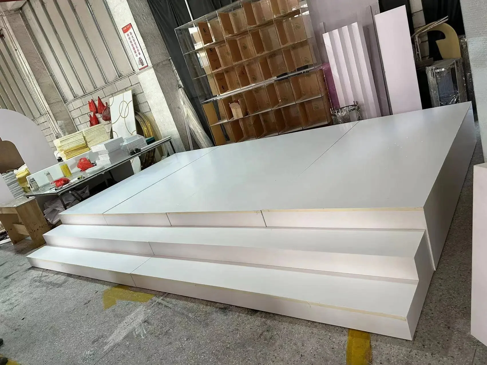 High Quality White Pvc Acrylic Stage Platform Decoration Event Wedding ...