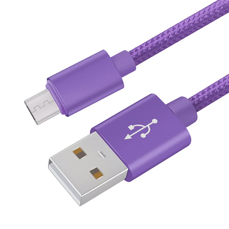 2.1A Nylon Weaving USB Charging Cable for Mobile Phone Data Transfer ...