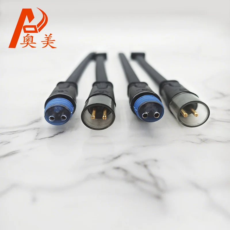 2p/3p Electrical Connector 22awg Ip67/ip68 Male Female Connector 7.87in ...