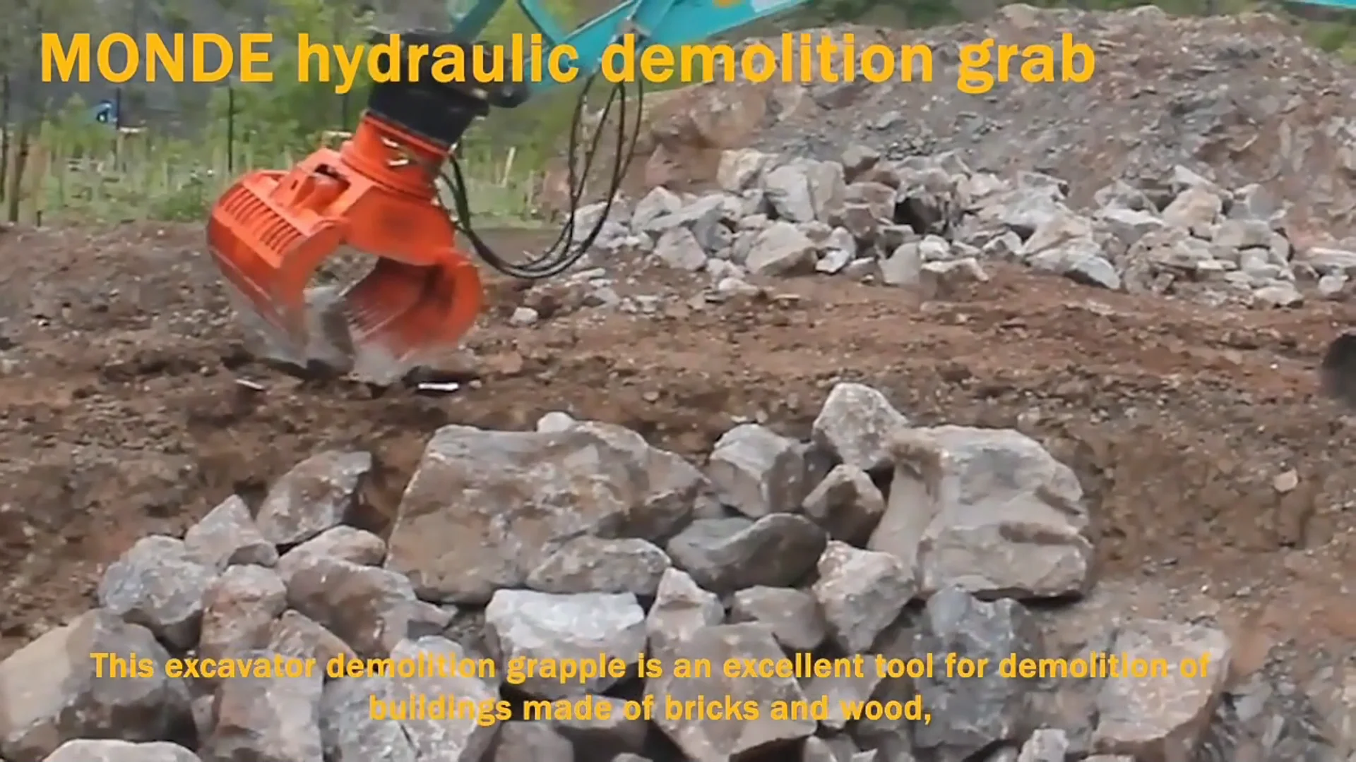 Monde Demolition Grab Log Grab Excavator Claw Handling Grapples For 30 ...