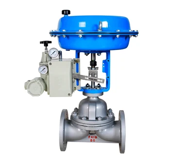 Pneumatic Stainless Steel Control Valve Flow Single Seat Steam Control ...