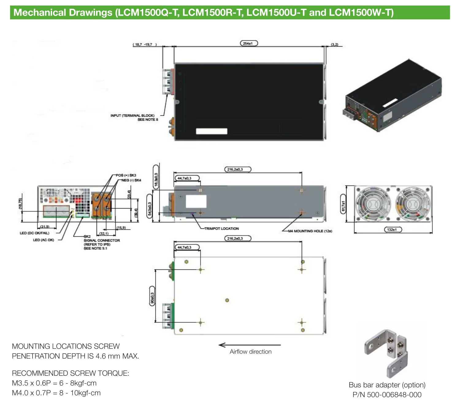 Artesyn Astec AC/DC 1500W Power Supply - Reliable & Efficient