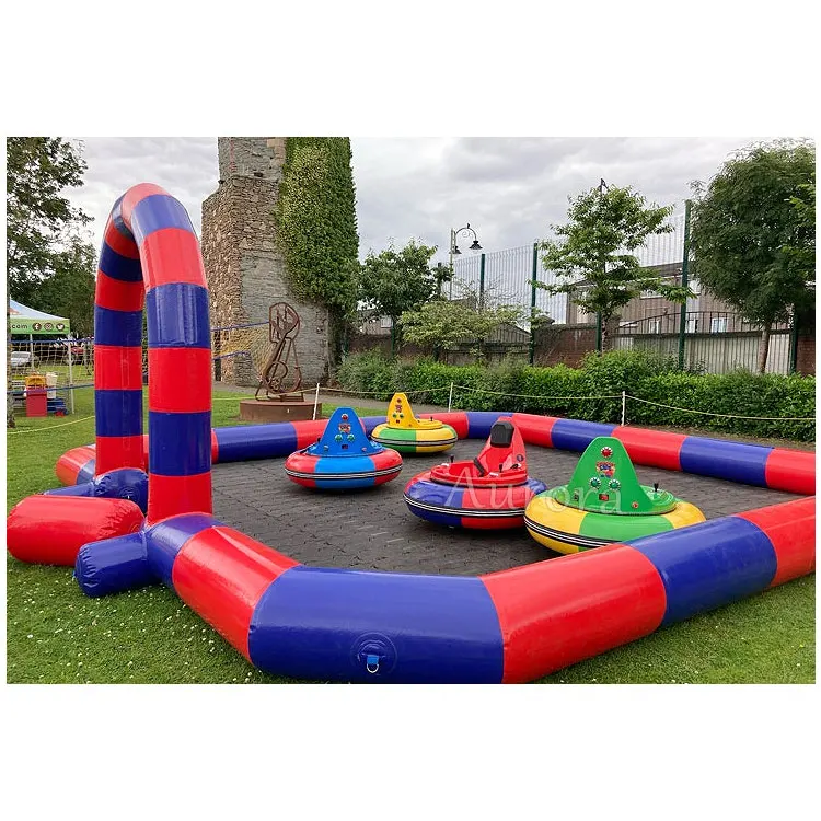 Outdoor Game Carnival Inflatable Bumper Car Arena Inflatable Car Race ...