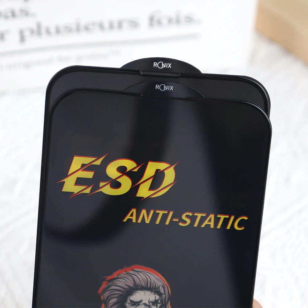 Anti Dust Antistatic Mobile Phone ESD Tempered Glass