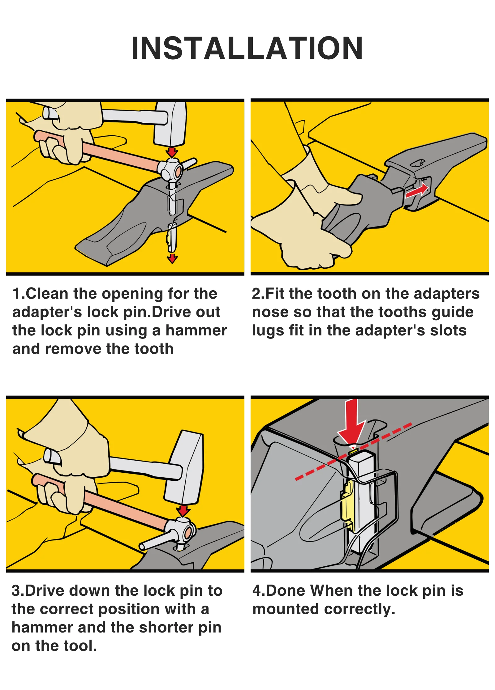 Bucket Teeth Standard Tip Extra Duty Tips 14152rc Undercarriage Parts ...