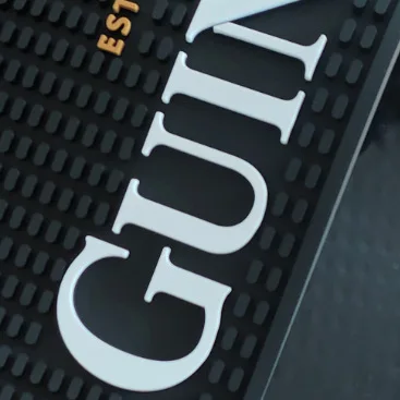 Customized High Quality Logo Custom Logo Bar Spill Mat Good Soft Rubber ...