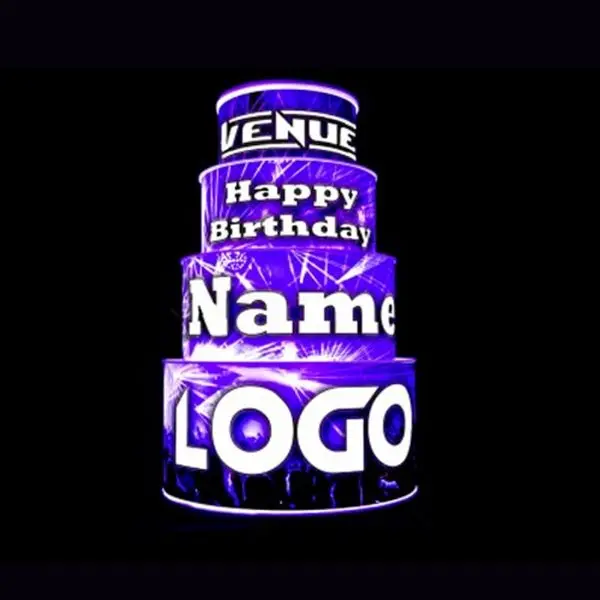 Birthday Cake Vip Bottle Presenter VIP LED Birthday Cake Bottle ...