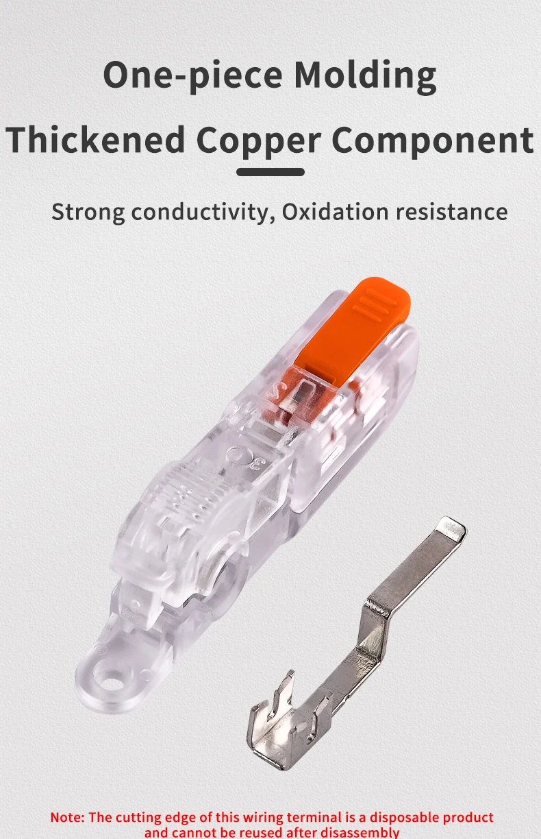 Customizable Quick Cable Wiring Screwless Terminal Block Stripping-Free ...