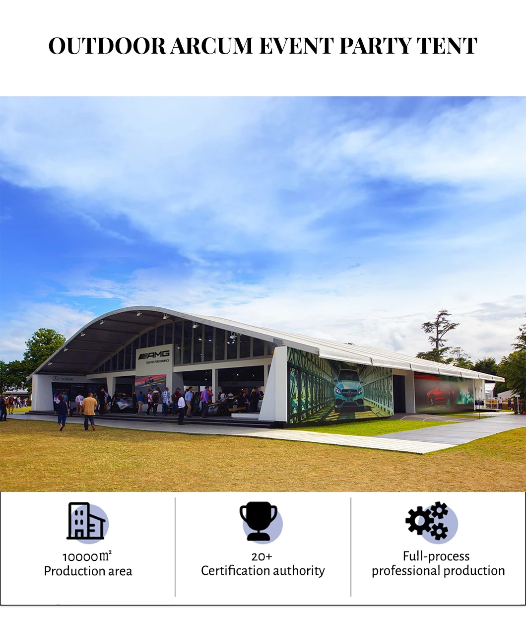 Aluminum Frame Glass Wall Marquee 20x30m for Events