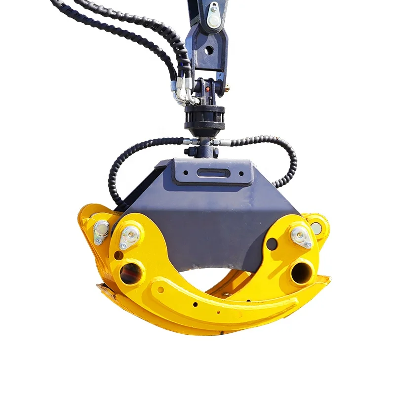 Rotating Hydraulic Sorting Excavator Grab Wood Log Grapple Rotator ...