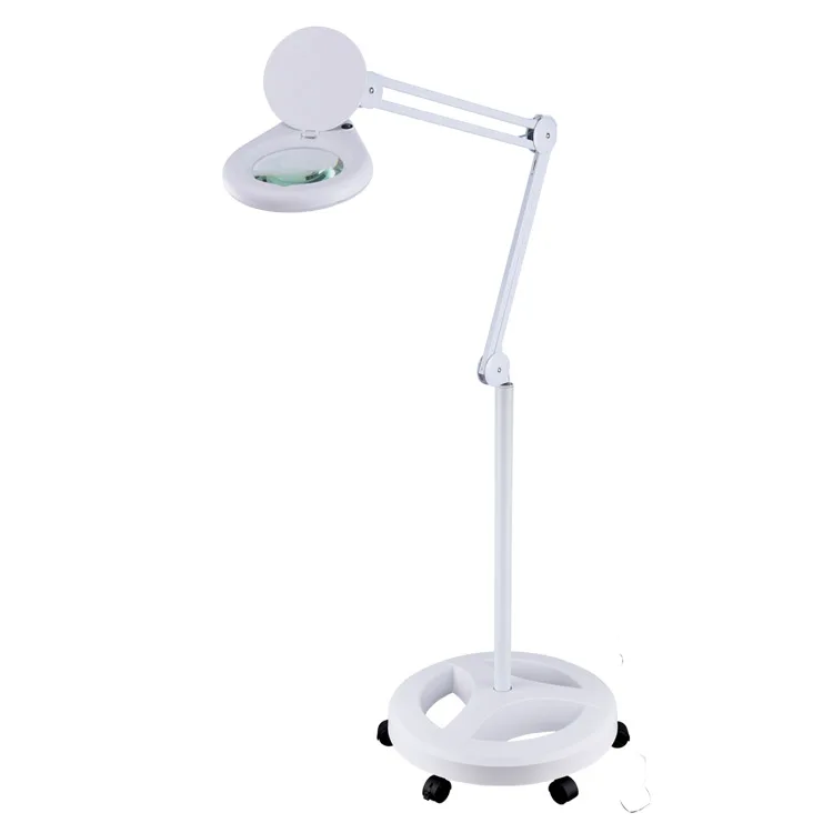 Wholesale 8066D2-4C 5X floor stand LED magnifying glass lamp with ...