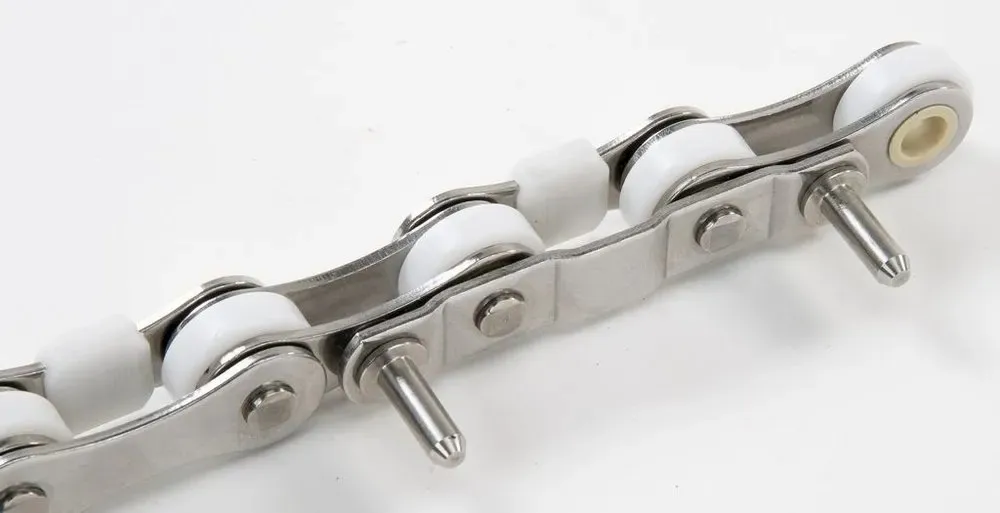 C2052 Elevator Bucket Chain - Stainless Steel & Nylon Rollers