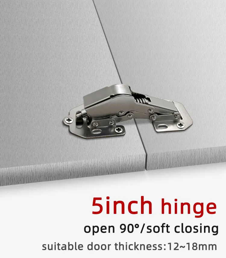 90 Degree 5 Inch Frog Bridge Kitchen Cabinet Door Hinge