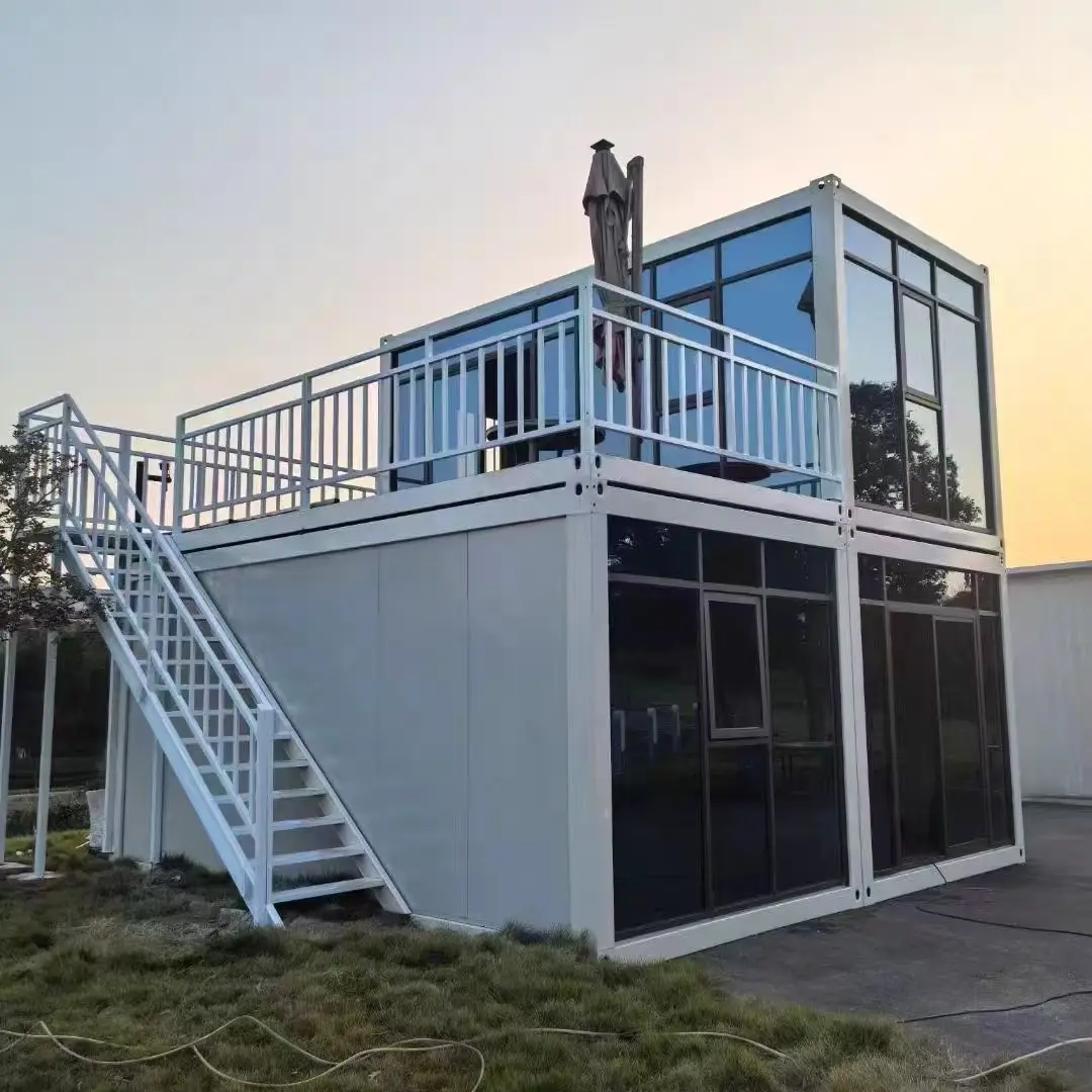 Modern Luxury Two-Story Steel Container Houses for Villas Resorts ...