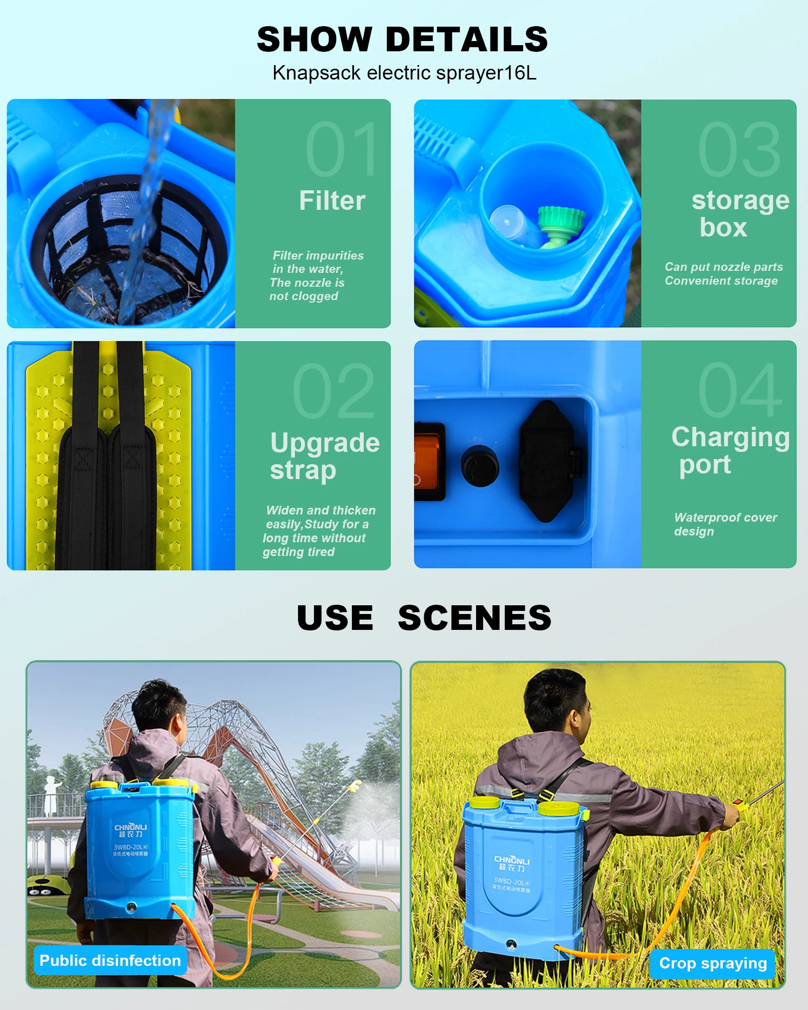 16L/20L Pesticide Backpack Sprayer - Efficient Garden Sprayer