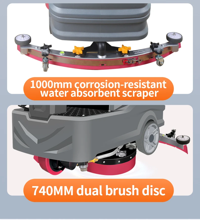 Small Ride on Commercial Floor Scrubber Ceramic Epoxy Marble Pvc ...