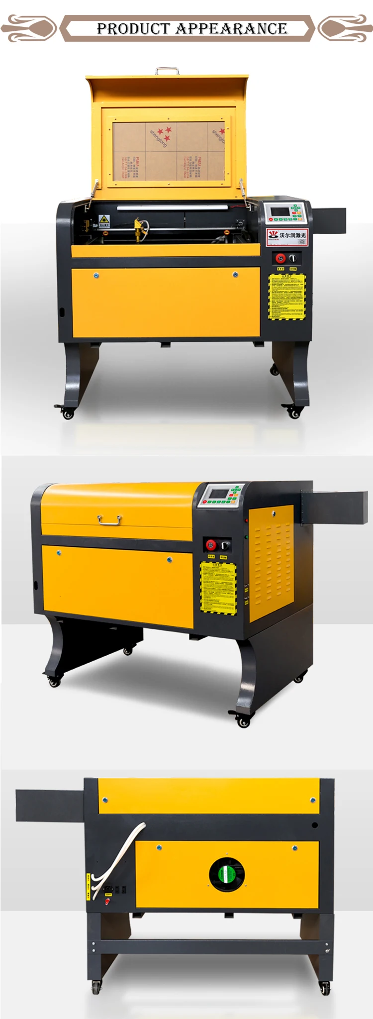 Wer4060 Graveur Laser Wood Machine Lasers Gravadora A Madeira Laser ...