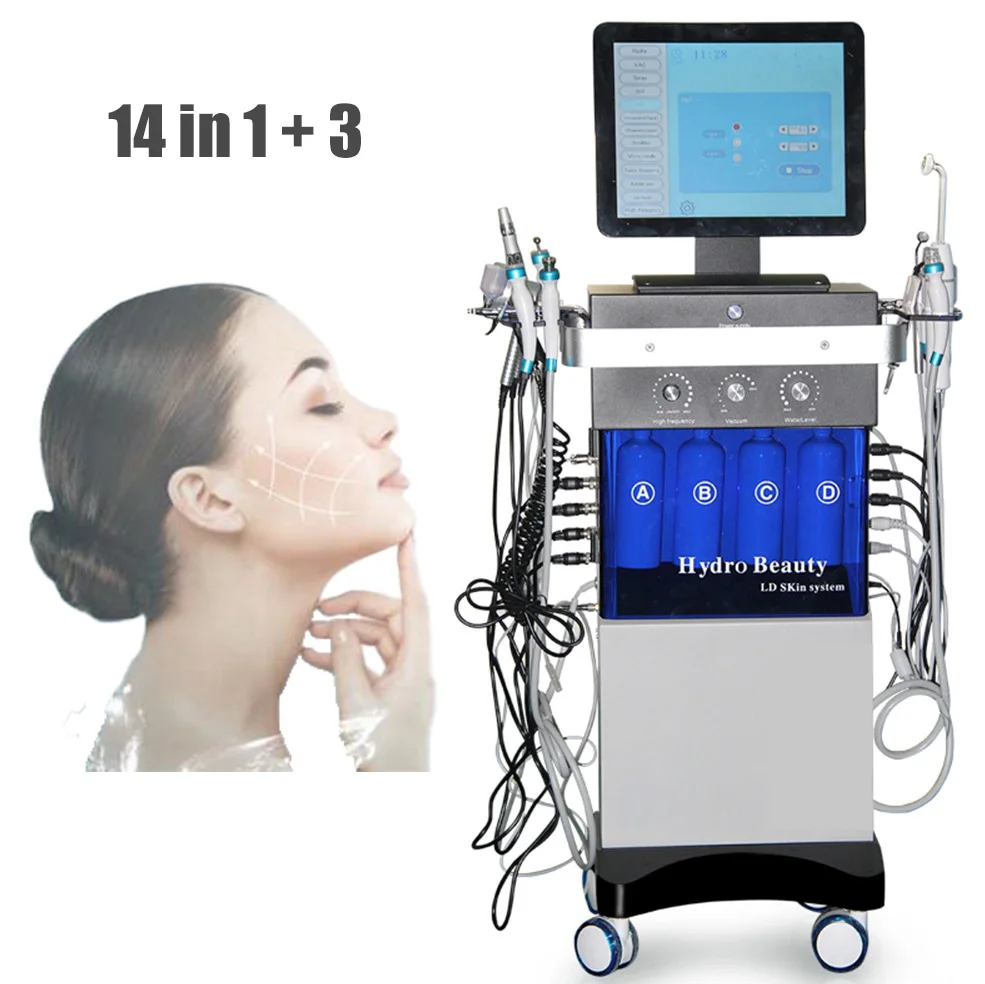 14 In 1 And 3 Hydro Facial Dermabrasion Machine Facial Machine Maquina ...