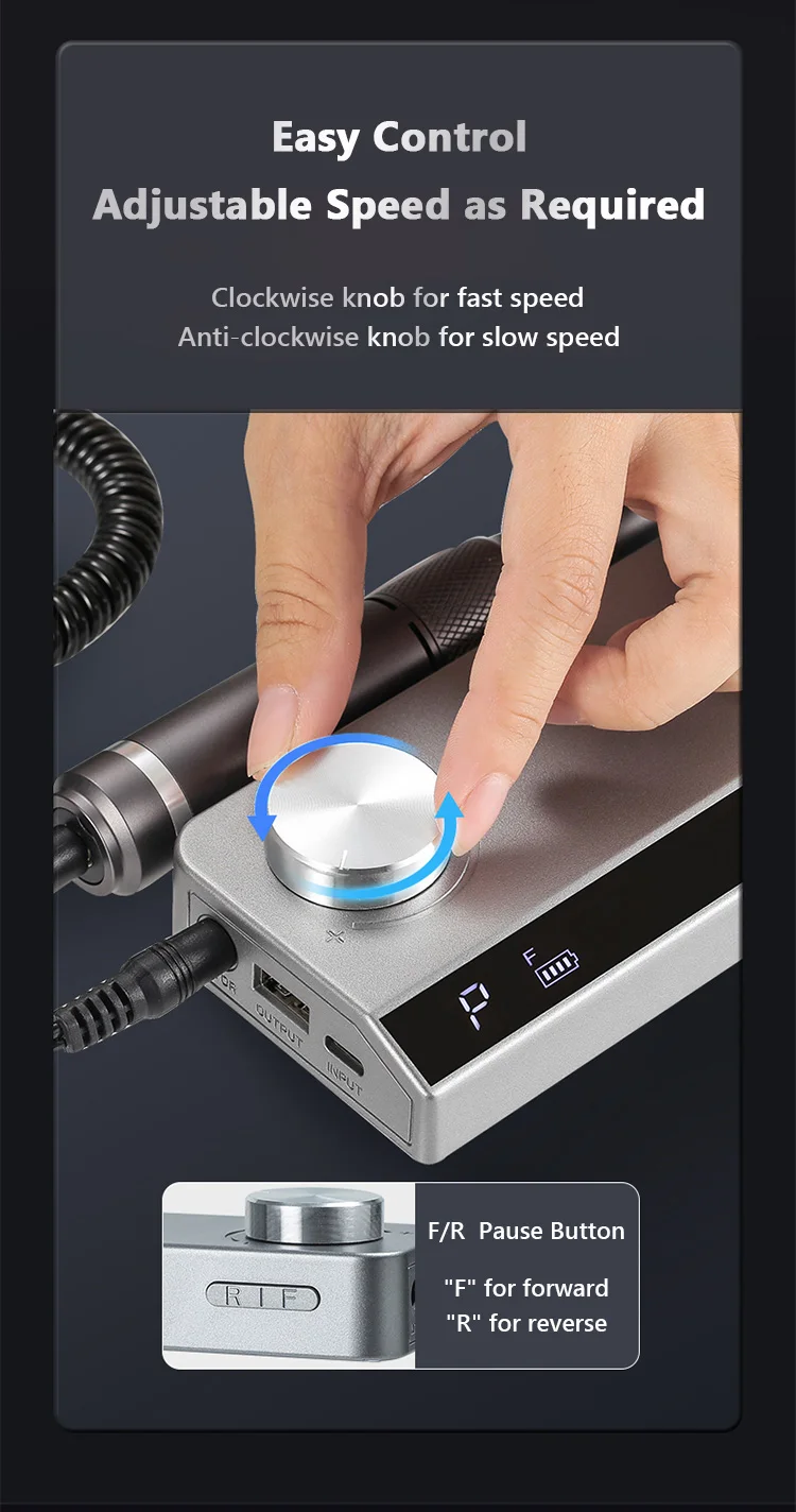 Cordless Rechargeable Portable Electric Nail Files High Quality ...