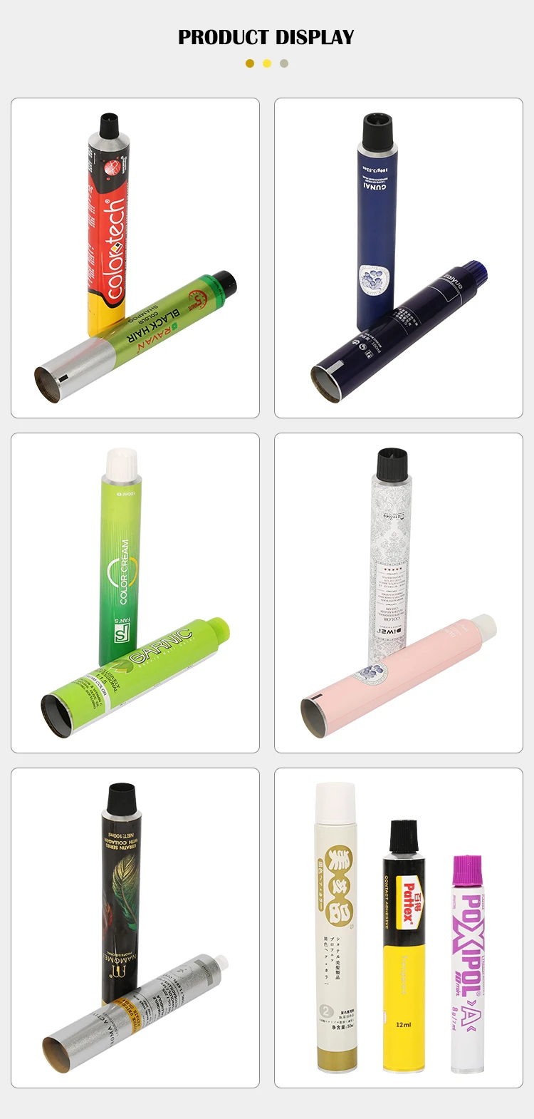 Customized Printed Hair Color Dyeing Packaging Aluminum Tube| Alibaba.com