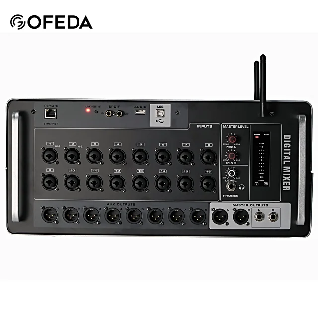 GOX-AFS16 16-Channel Digital Rack Mixer - Professional Audio Console ...