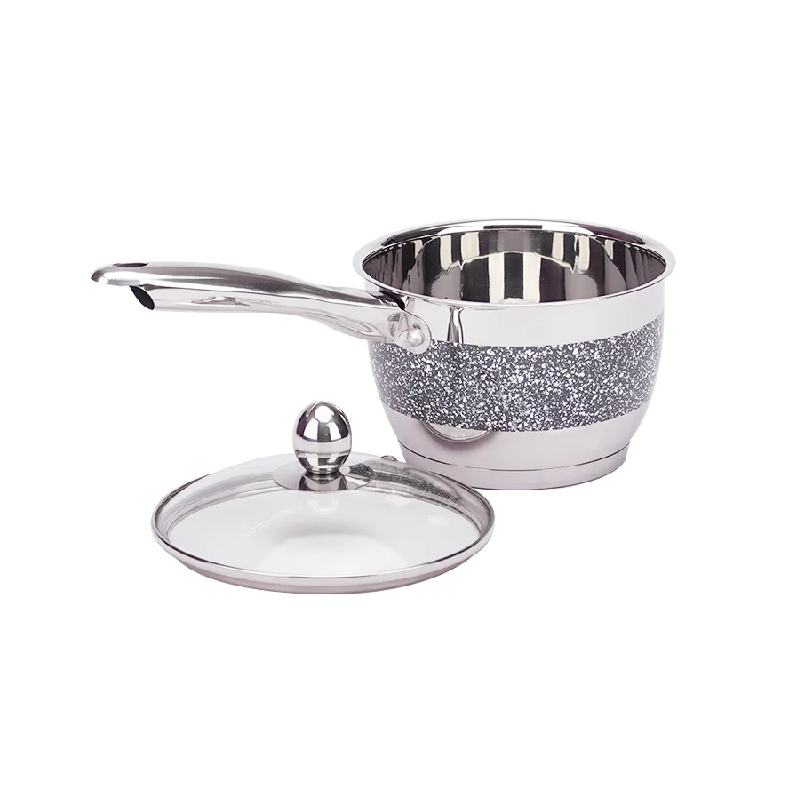 Hot Popular Induction Stainless Steel Wide Edge Cookware Pots And Pans ...