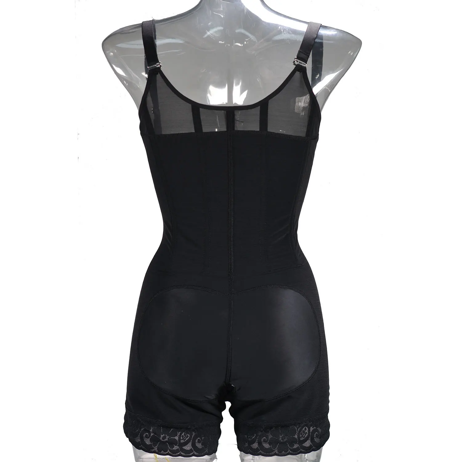 9 Steel Bone 4 Breasted Bodysuit Shaper High Compression Operatoria ...