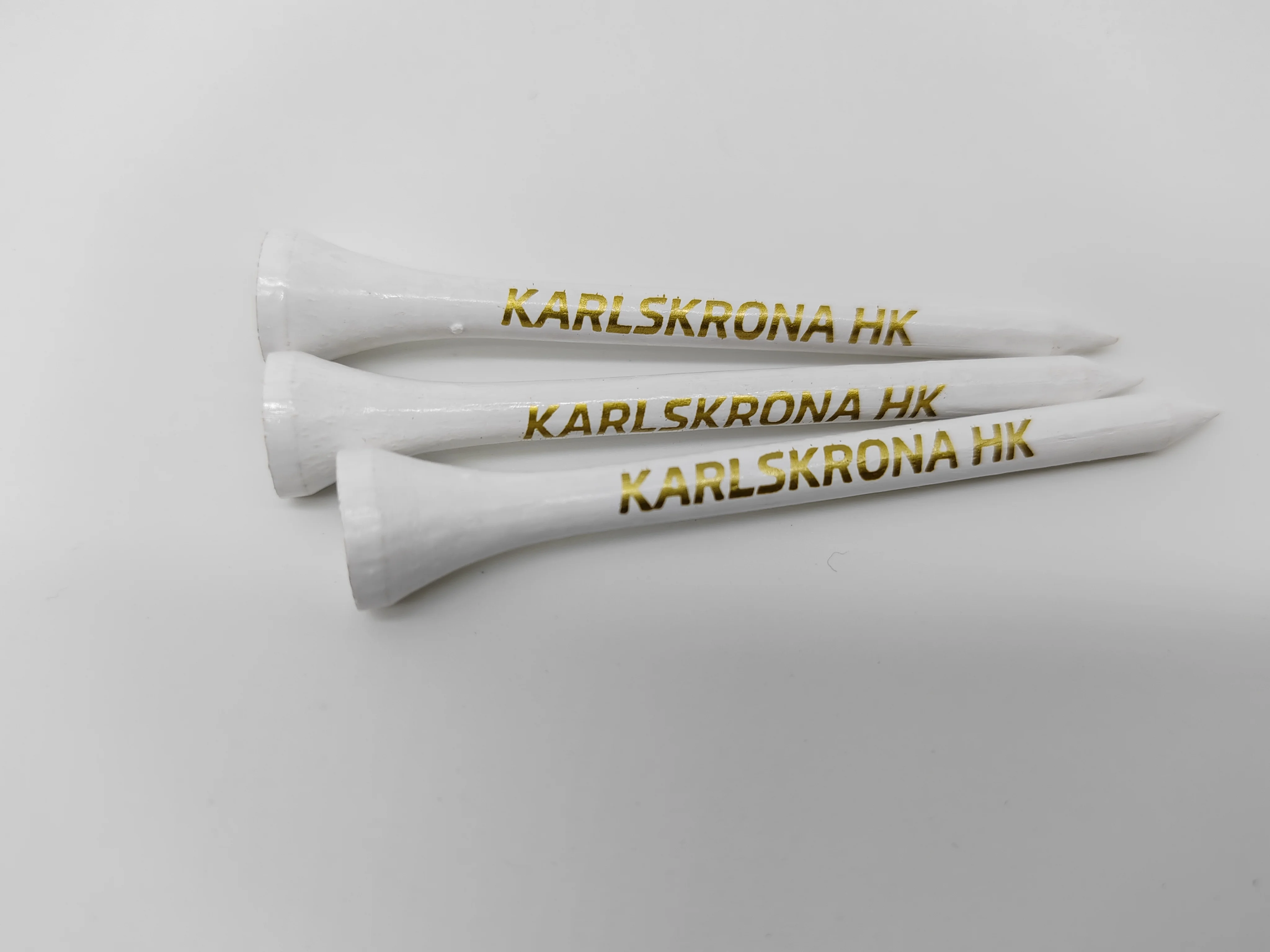 Biodegradable Bamboo Golf Tees Logo Personalized Durable Wooden Golf ...