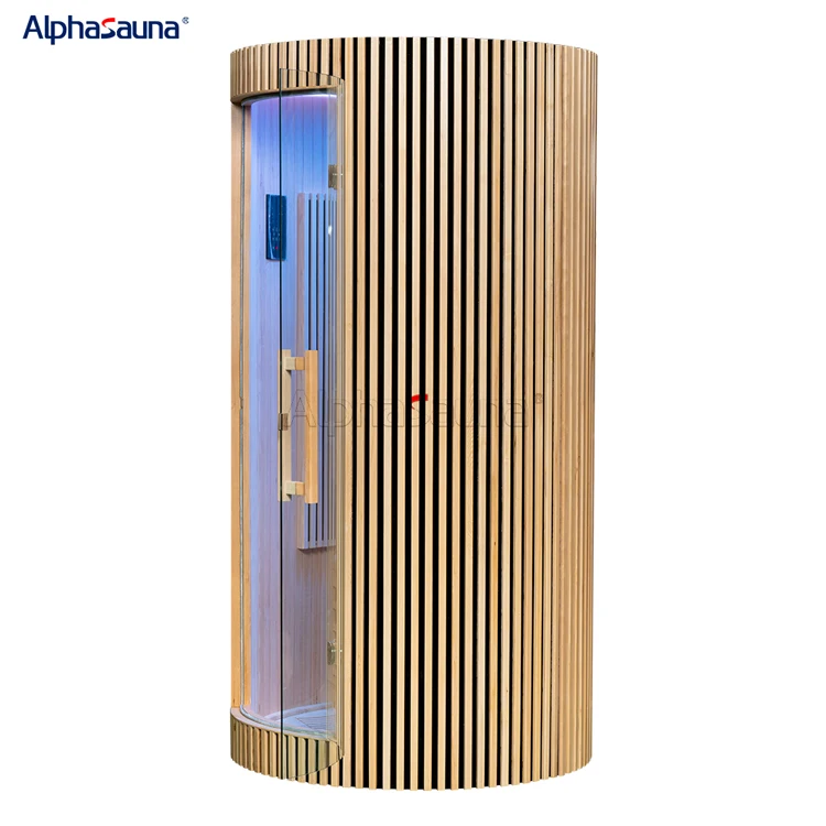 High Tech Health Infrared Barrel Sauna Room by Alphasauna