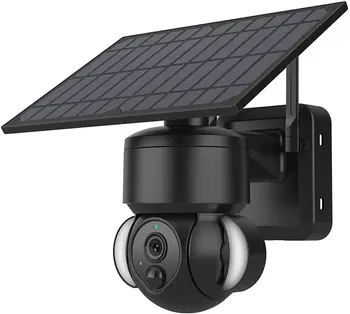 Outdoor Ip66 Floodlight Wireless 1080p Ptz Solar Powered Security Cctv ...