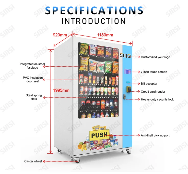 Popular Snack Drink Combo Vending Machine - Sinsi Automaten