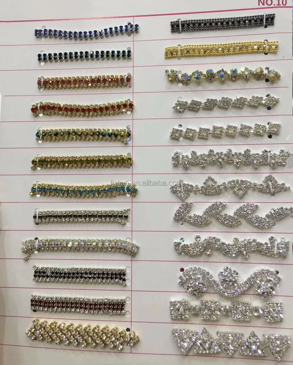 Wholesale Latest Design Crystal Diamond Rhinestone Chains