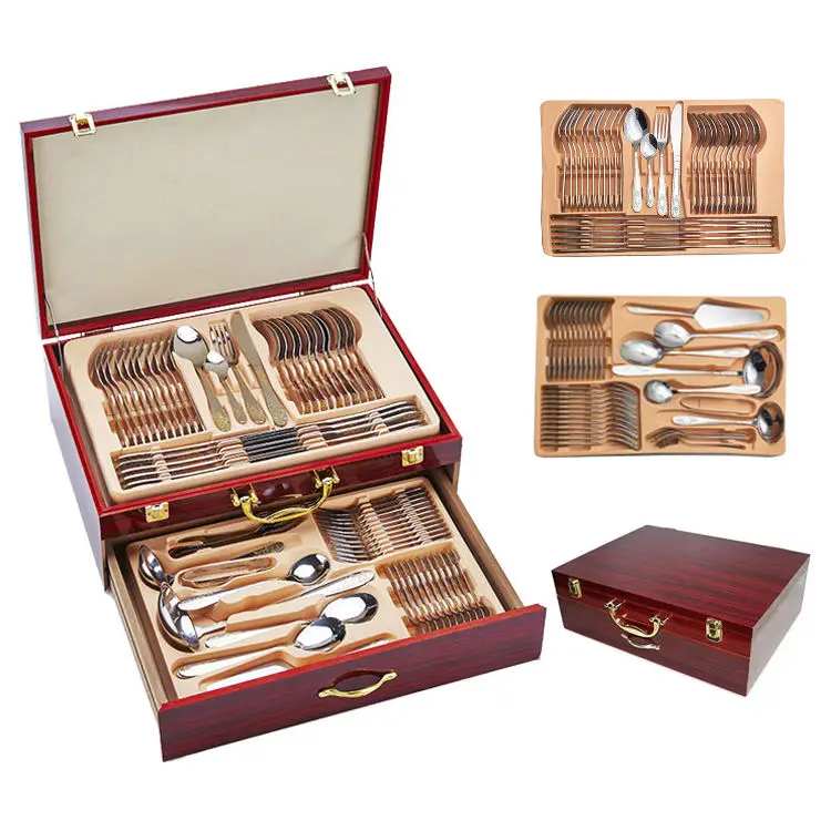 Factory Price 72 Pcs Cutlery Set 84pcs Flatware Set Stainless Steel ...