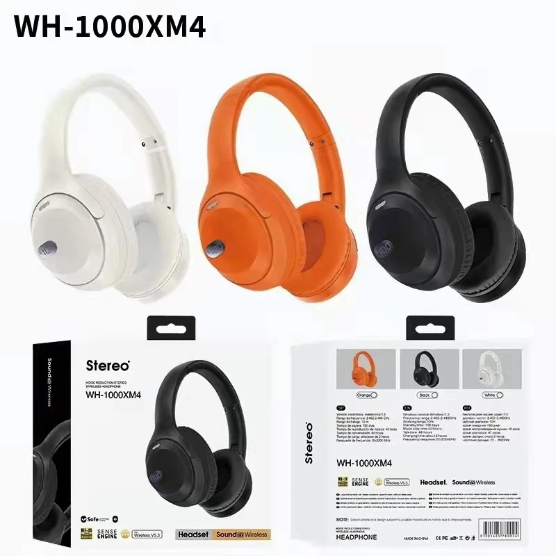 New WH1000XM4 Headworn Wireless BT5.3 EDR Headset Digital Display Card ...