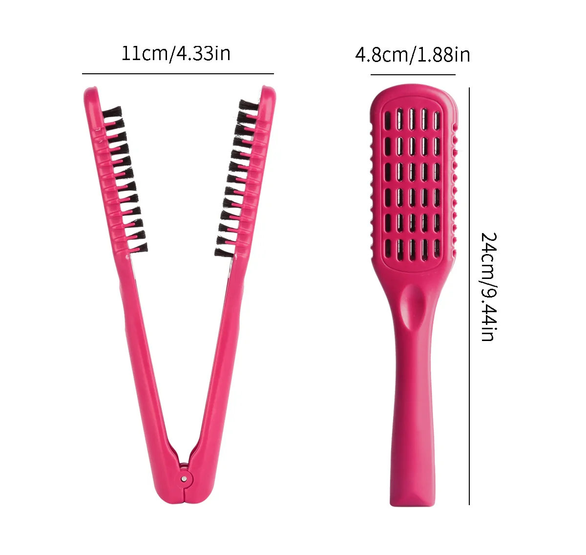 Professional Salon Shaped Double-sided Straight Hair Comb Anti-static ...