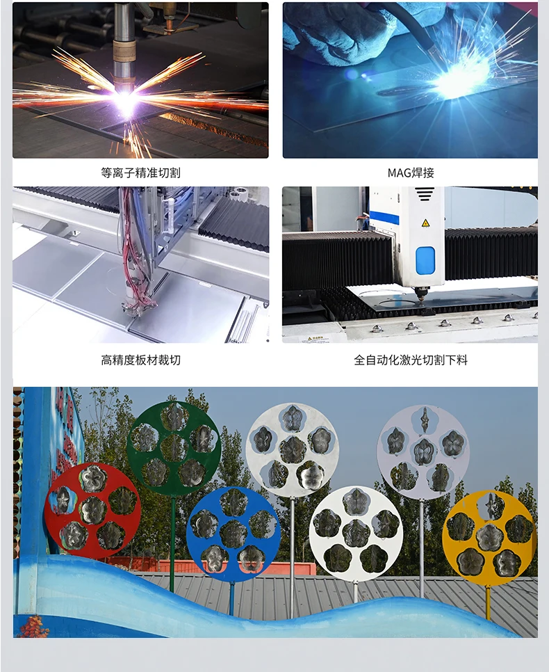 Wind Powered Kinetic Sculpture Windmill Large Art Stainless Steel ...