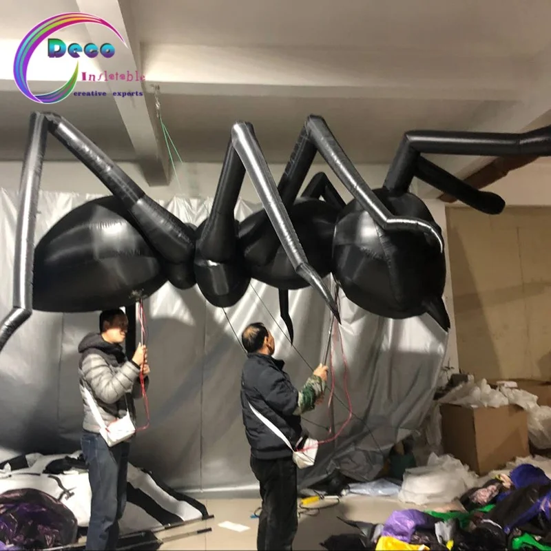 Custom Outdoor Parade Puppet Costume Black Giant Inflatable Ant ...