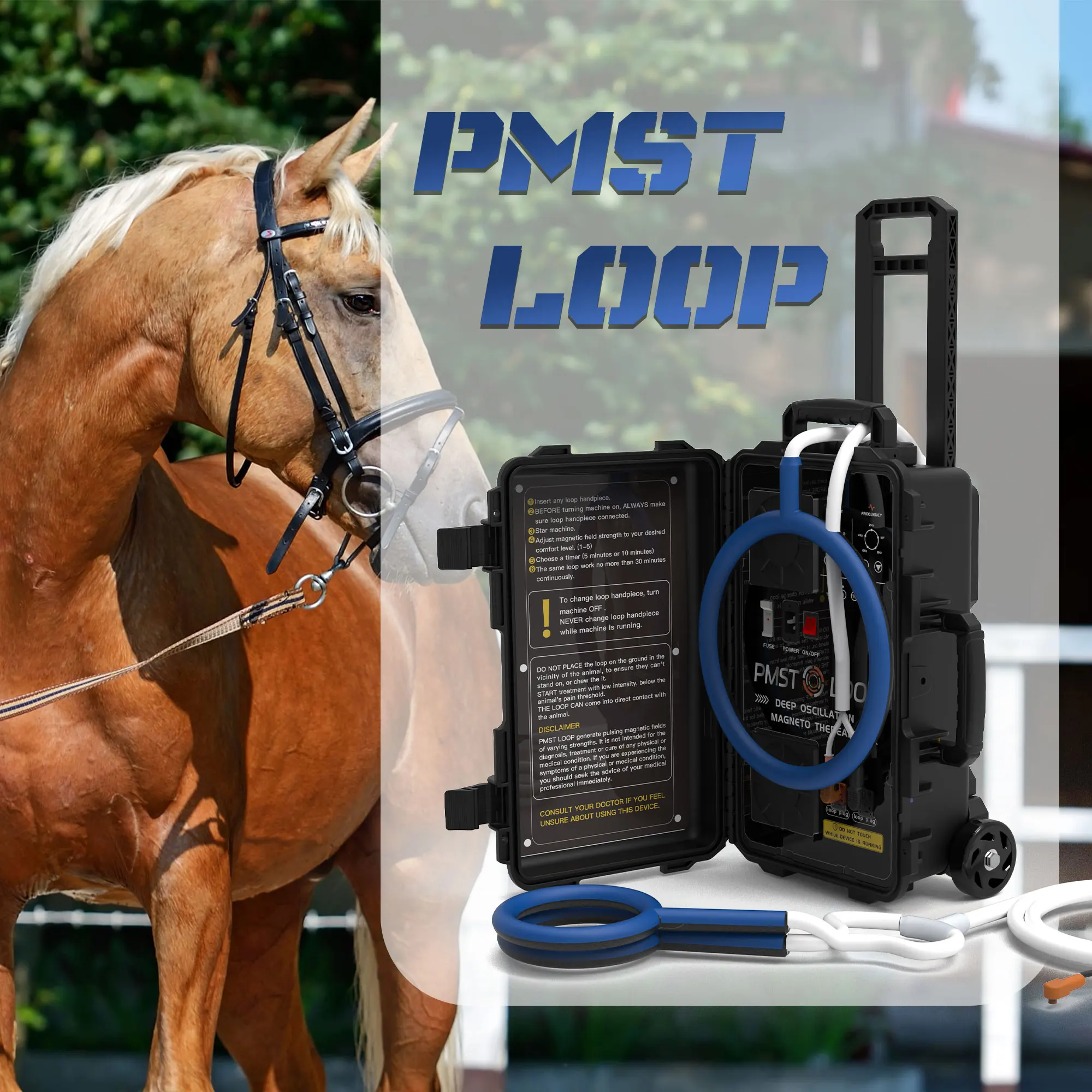 Portable Pemf Magnetic Therapy Device for Horse Rehabilitation