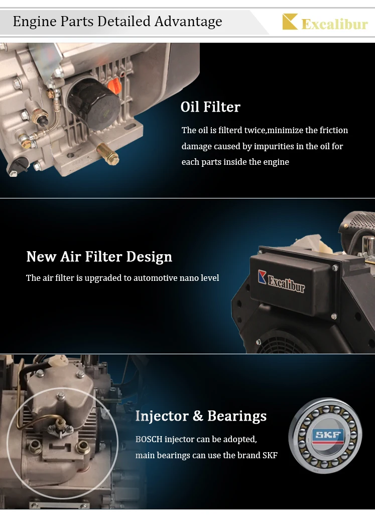 Excalibur V-Twin Diesel Engine - High Performance & Customization