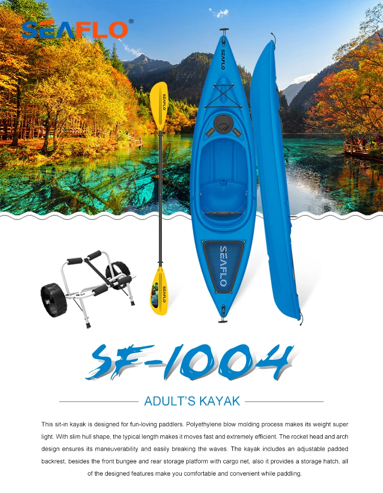 Seaflo Hdpe Hard Plastic Single Person Adult Fishing Kayak Factory ...