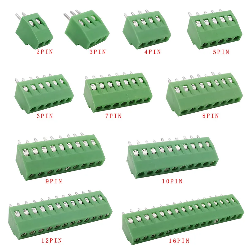 Pitch 2.54mm PCB Screw Terminal Block Connectors - Gerawell