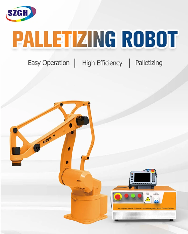 Mini Robot Arm 4-6 Axis Palletizing Handling Robot Arm Pick and Place ...