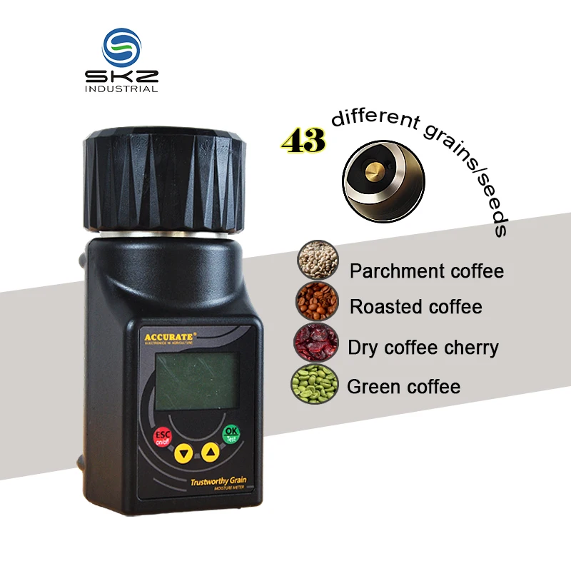 SKZ111B-2-PRO Digital Cocoa Bean Green Coffee Beans Moisture Meter ...