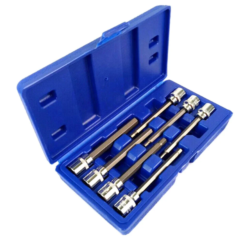 Hex Socket Set Hexagon Wrench Screwdriver Extra Long Reach 3/8'' Drive ...