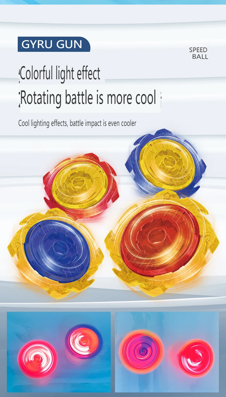 Vp424 Spin The Glowing Gyro Gun Two-way Rotating Light Gyro Transmitter ...